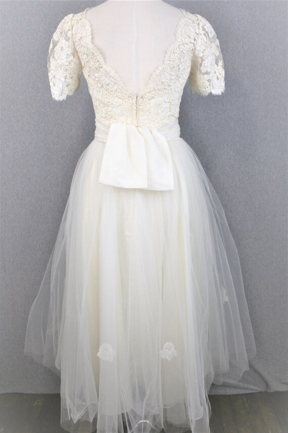 Promise Keeper - 1950-60s - Short wedding dress - Lac… - Gem