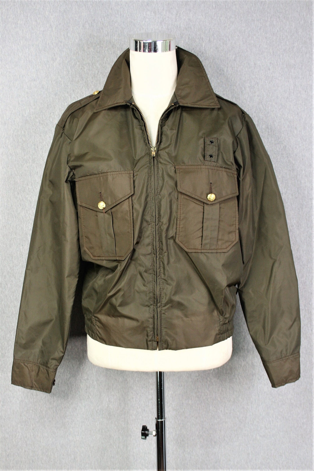 Military Eisenhower Jacket Style Windbreaker Security by Recruit Marked ...
