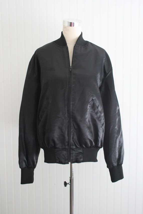 1980s - Satin Bomber Jacket - Am. Folk Musicians Asso… - Gem