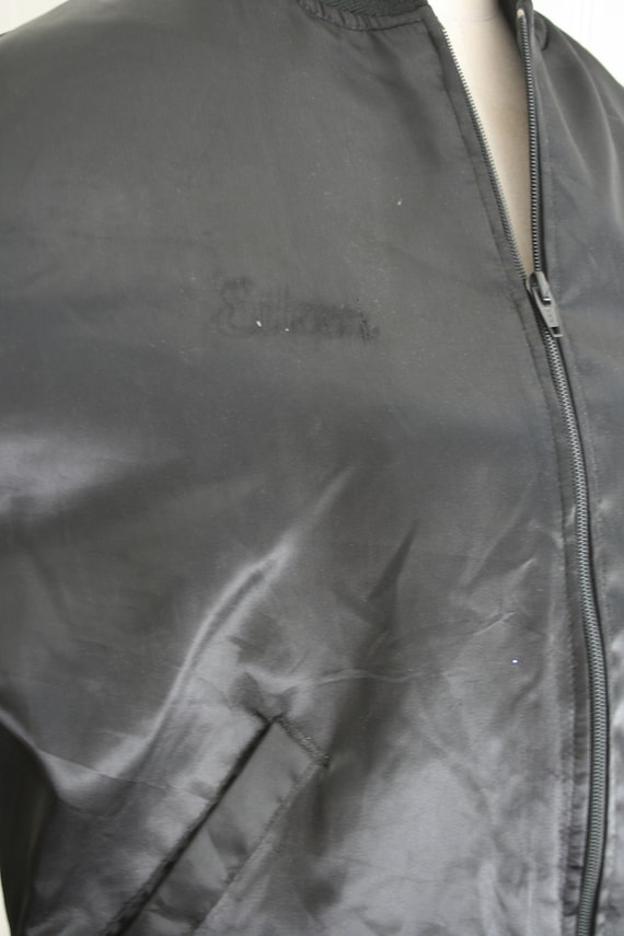 1980s - Satin Bomber Jacket - Am. Folk Musicians Asso… - Gem