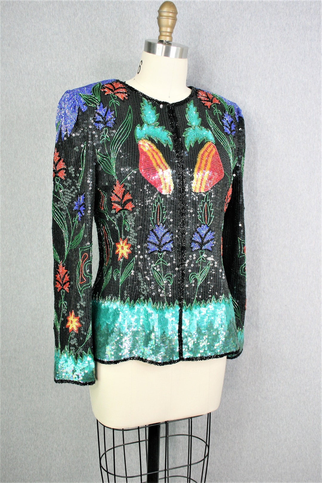 Beaded Jacket Cocktail Jacket Sparkle Jacket Trophy Jacket by Laurence ...