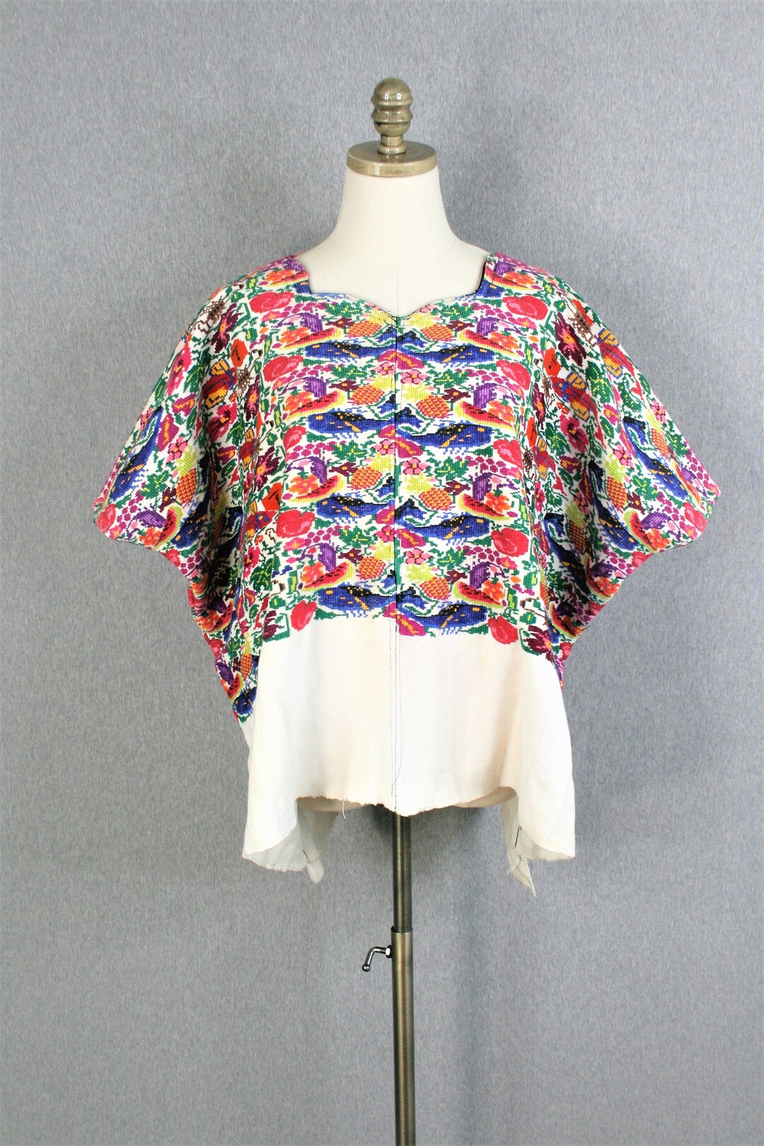 Huipil - Ceremonial - Guatemalan - Mayan - Hand Embroidered - Fold Art ...