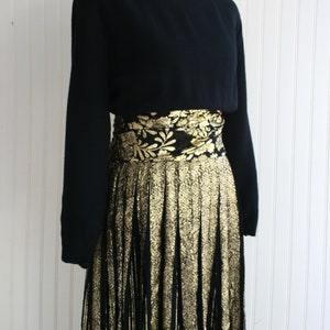GOLD - Circa 1980's - Gold Lame - Cocktail Gown - Formal Party Dress ...