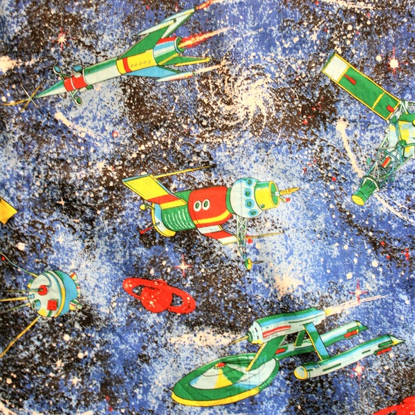 Retro Space Fabric - Etsy