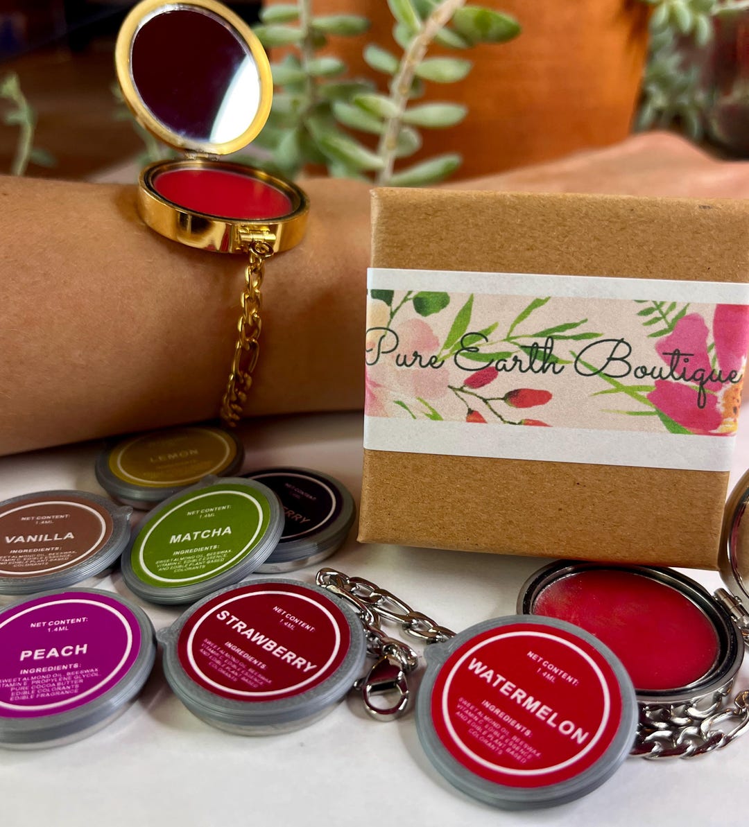 Lip Balm Gloss Refills for Makeup Charm Bracelet–two Pack Natural ...