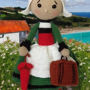 Patron tutoriel Crochet Bécassine-poupée-Amigurumi Français English ...