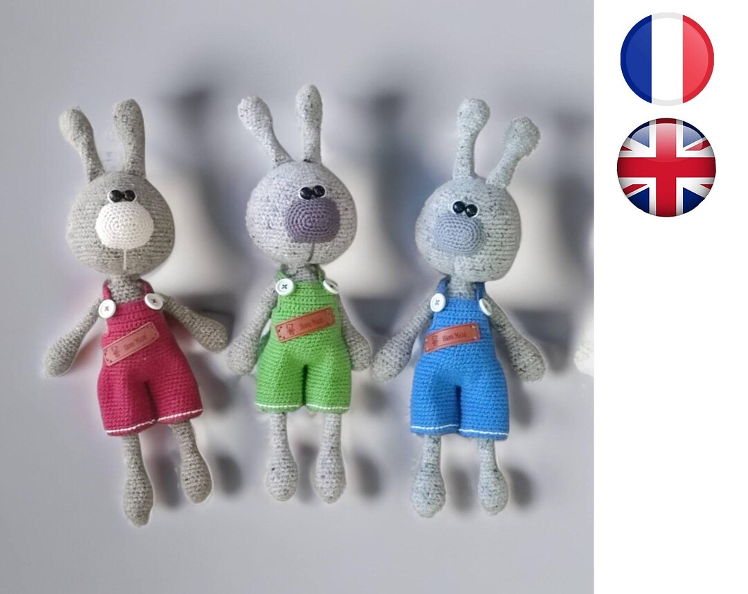 Crochet Tutorial Pattern Doudou Lapinou Amigurumi French Version-pdf ...