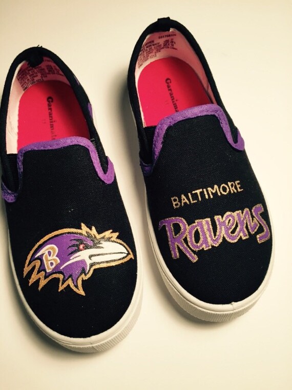 Items similar to Custom Baltimore Ravens shoes on Etsy