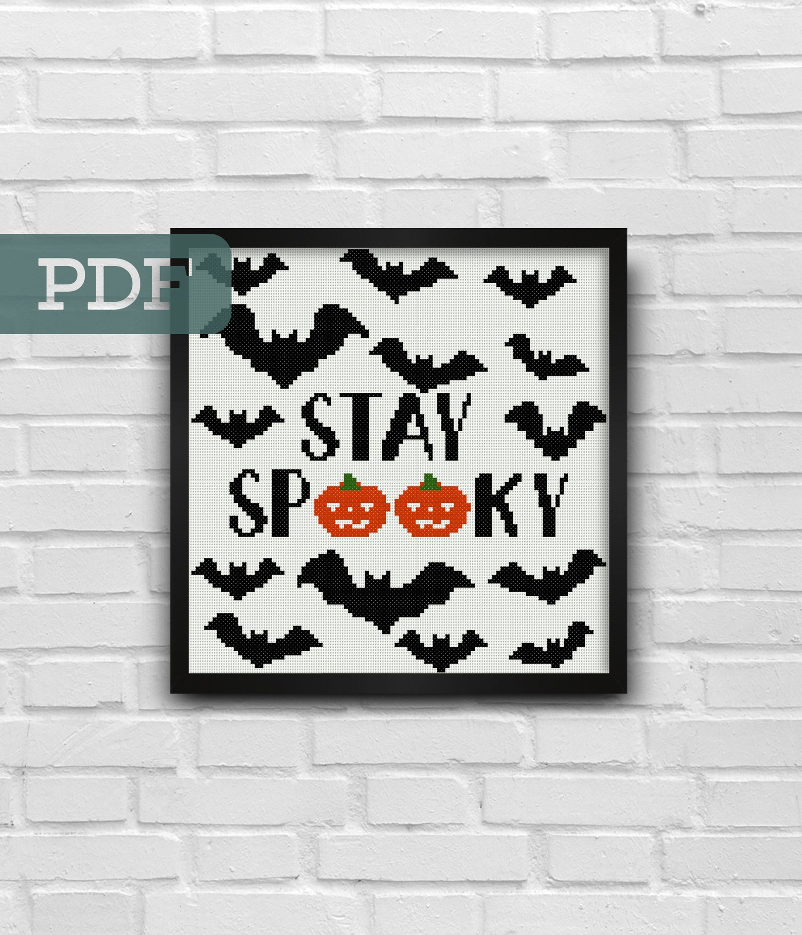 Stay Spooky Cross Stitch Pattern - Halloween Cross Stitch Pattern ...