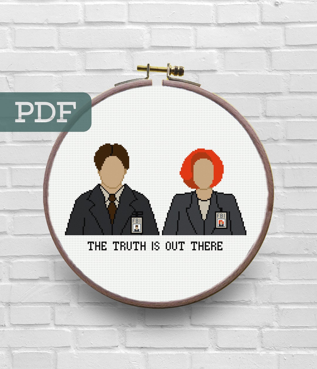 The Truth is Out There Do Cross Stitch Pattern - X Files Cross Stitch ...