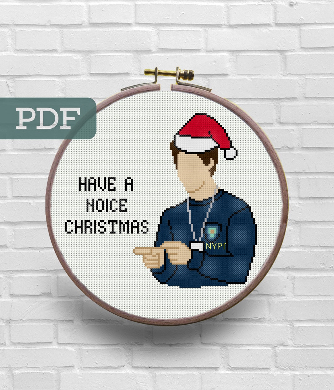 Brooklyn 99 Cross Stitch Pattern - Jake Peralta Cross Stitch Pattern ...