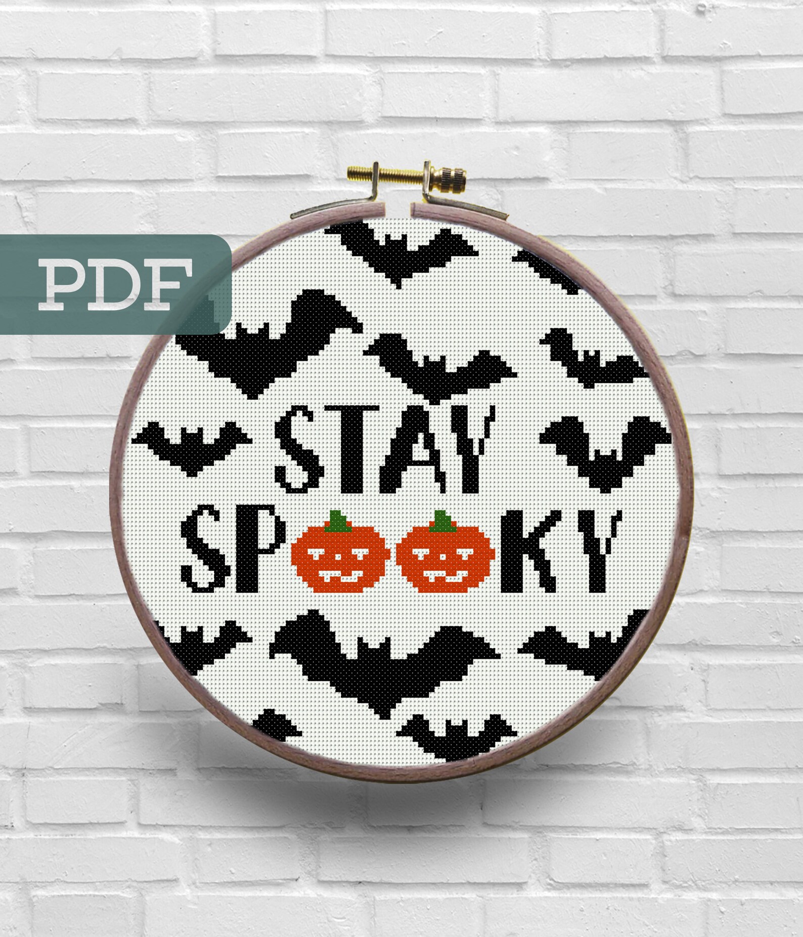 Stay Spooky Cross Stitch Pattern Halloween Cross Stitch | Etsy