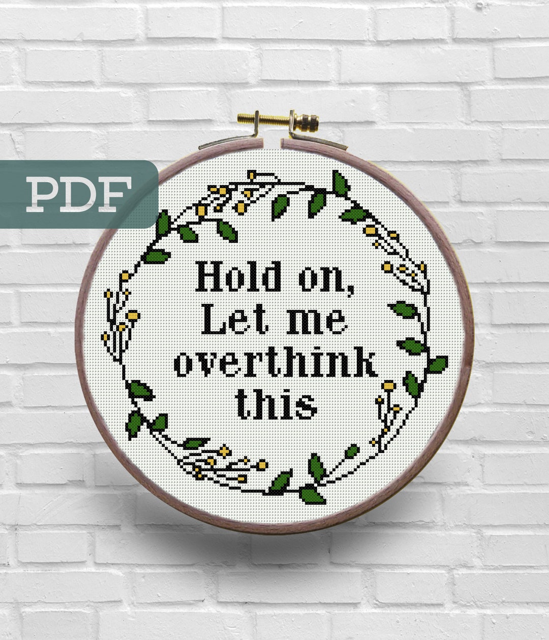 Wacht even, laat me dit kruissteekpatroon Subversief kruissteekpatroon ...