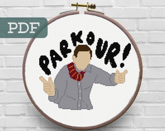 8x8 Cross Stitch Pattern the Office Michael Scott - Etsy