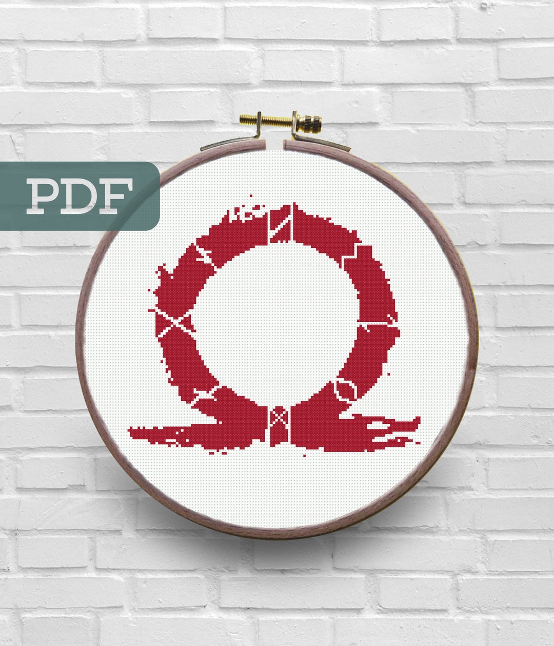 God of War Cross Stitch Pattern - Kratos Cross Stitch Pattern - Spartan ...