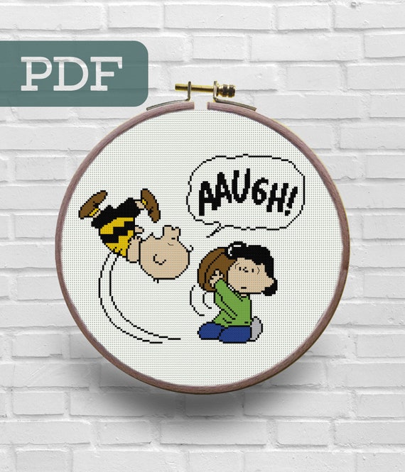 Peanuts Cross Stitch Pattern Charlie Brown Cross Stitch - Etsy