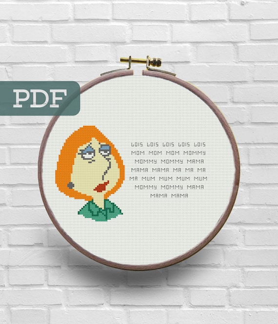 Family Guy Lois Cross Stitch Pattern Funny Cross Stitch | Etsy