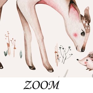Woodland Nursery Wallpaper Peel and Stick, Kids Mural Wallpaper Forest ...