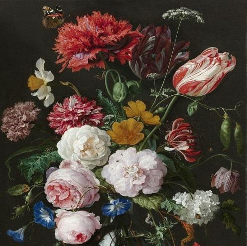 Jan Davidsz De Heem Wallpaper Mural, Removable Peel and Stick Prepasted ...