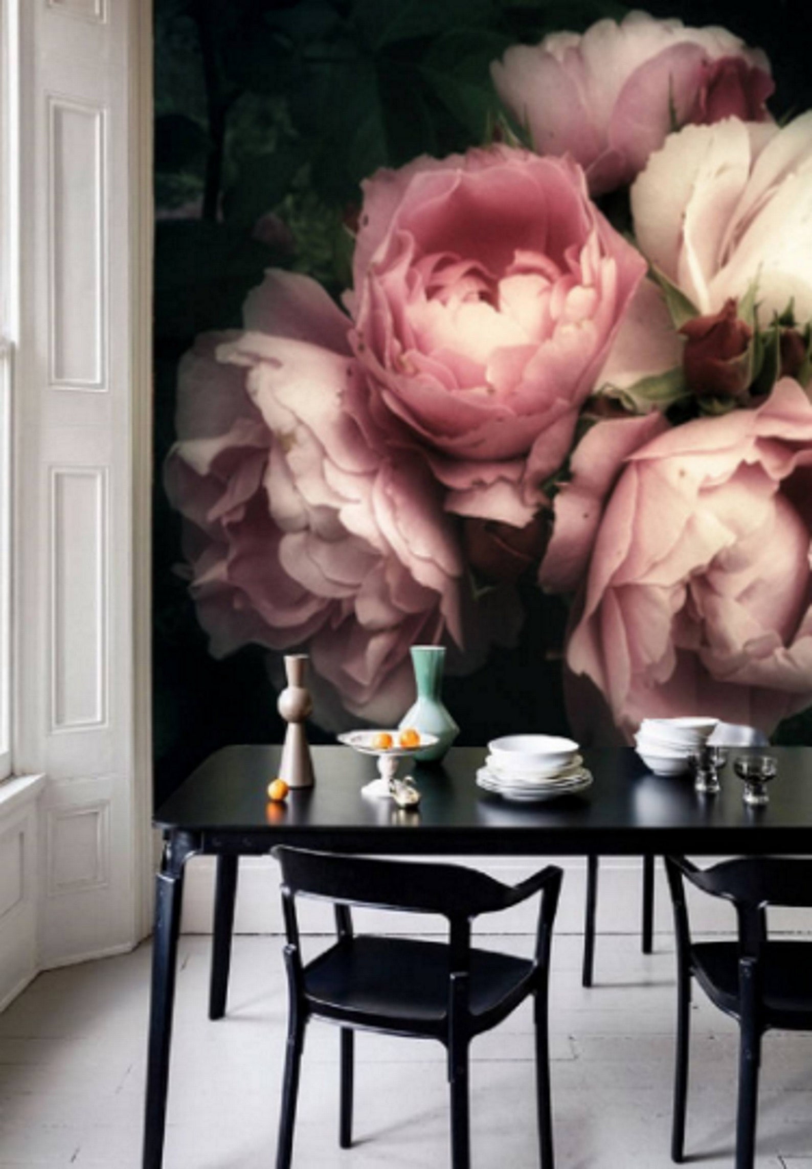 Large Flower Wallpaper, Large Flower Mural Peel and Stick Wallpaper ...