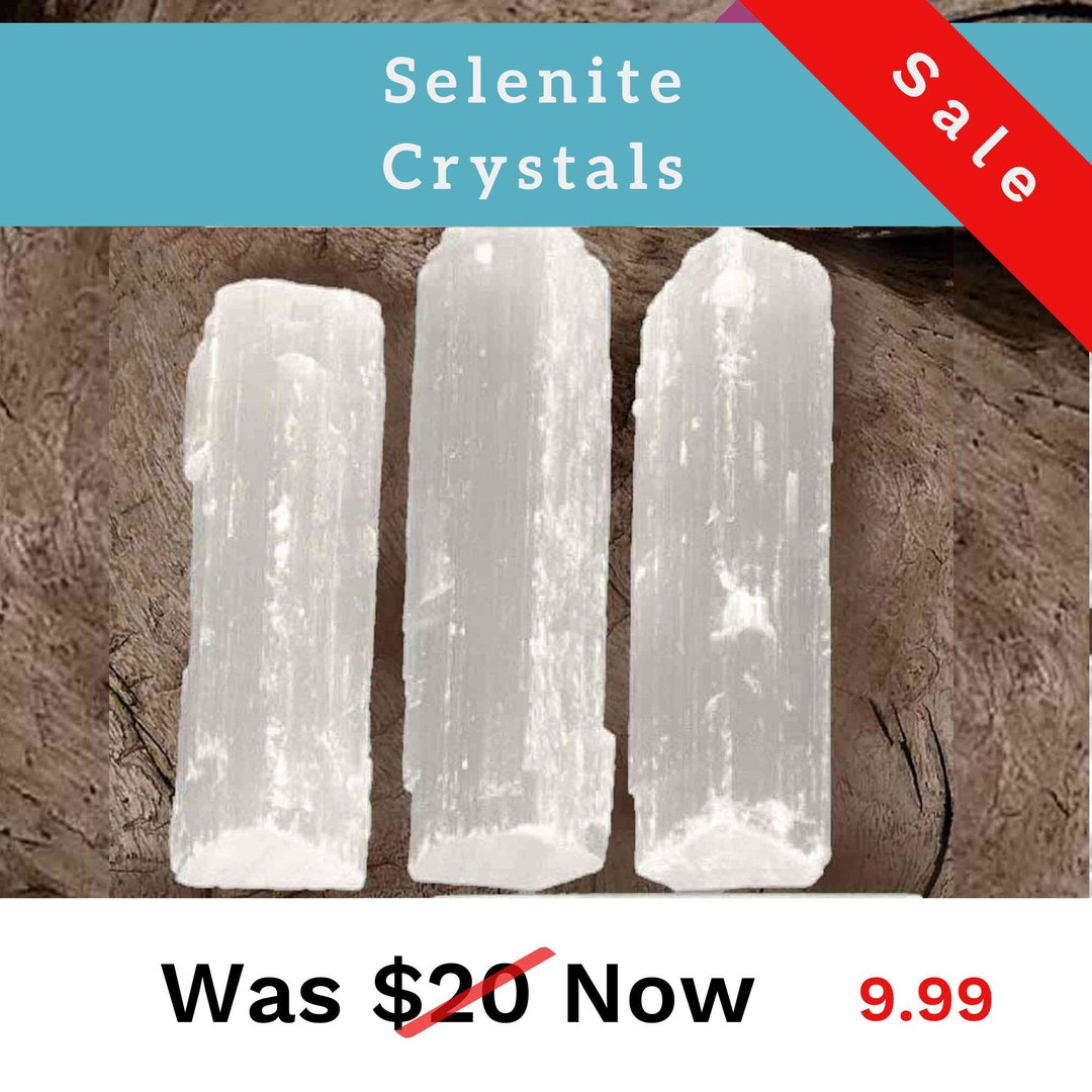 Selenite Natural Stone Crystal Specimen for Your Mineral Gemstone ...