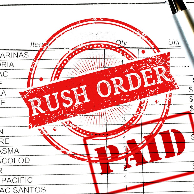 RUSH ORDER Jump to the Front of the Line VIP Upgrade - Etsy