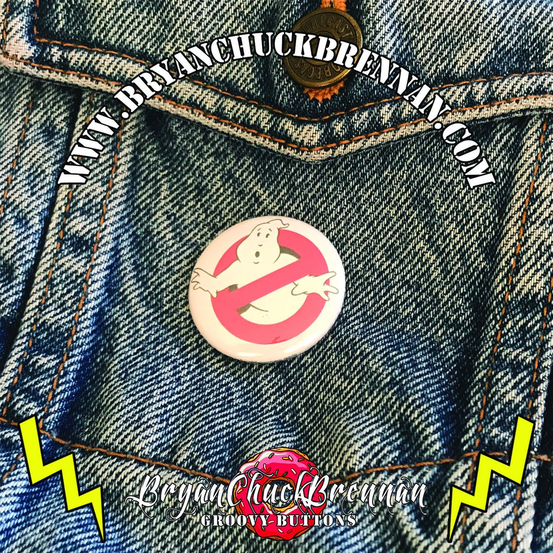 Groovy Buttons / Ghostbusters / Who You Gonna Call? - 1.25" Pinback ...