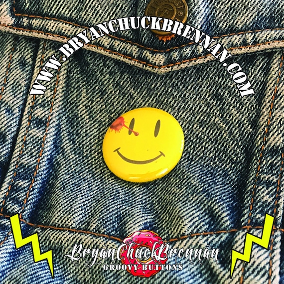 Groovy Buttons / The Watchmen / Comedian's Button | Etsy