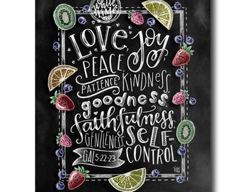 Chalkboard Verse Art | Etsy