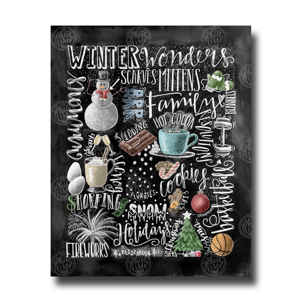 Chalkboard Christmas - Etsy