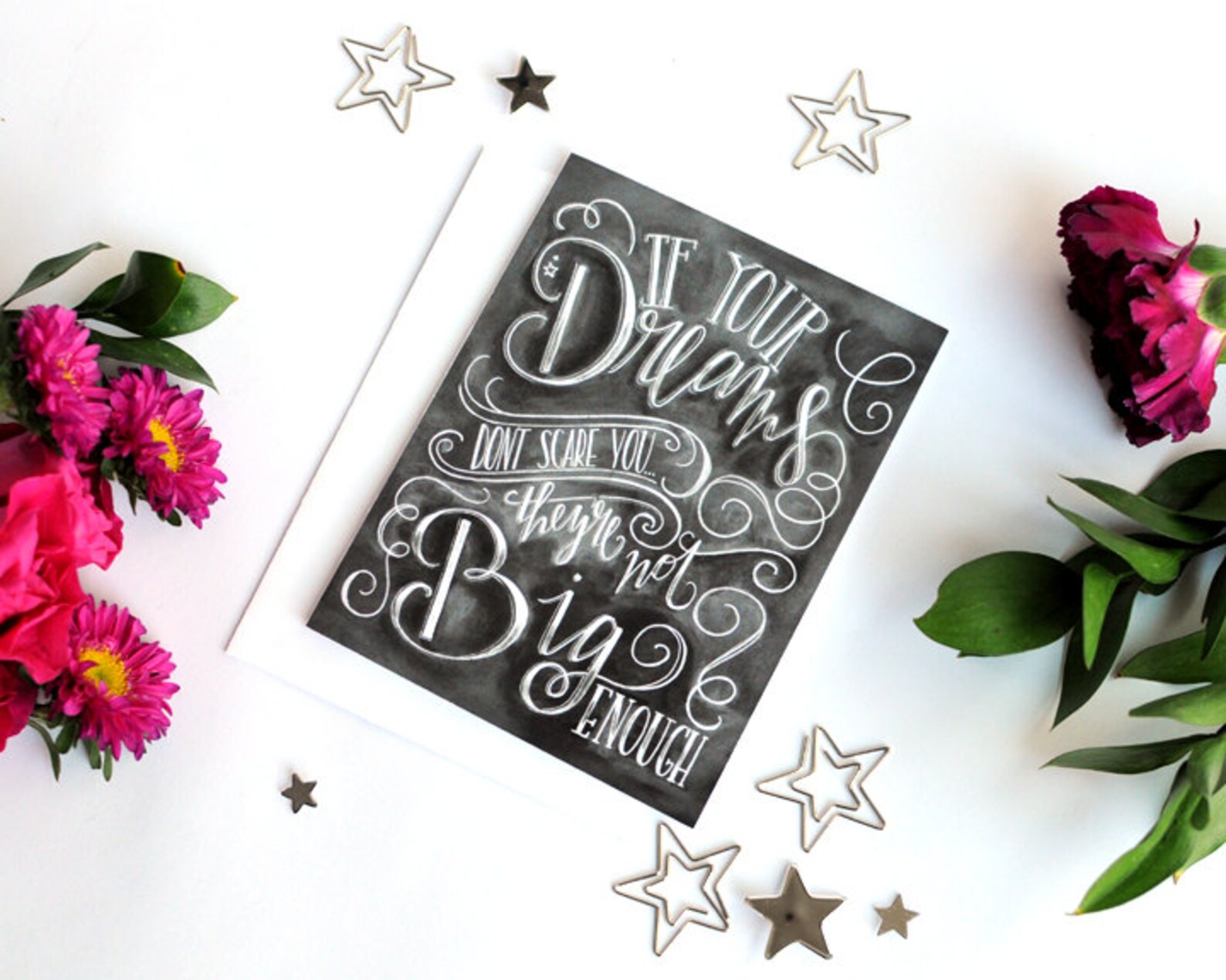 Graduation Card, Congratulations Card, Congrats Card, Chalk Art ...