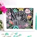 Floral Chalkboard Art Print, Botanical Spring Wall Art - Etsy