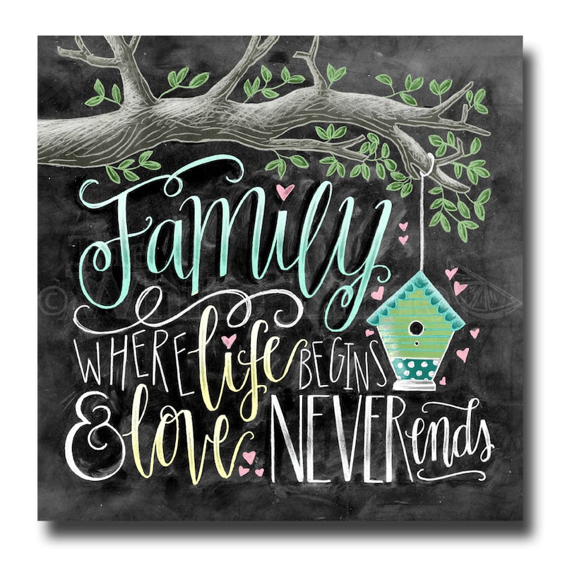 Calligraphy Family Tree - Etsy