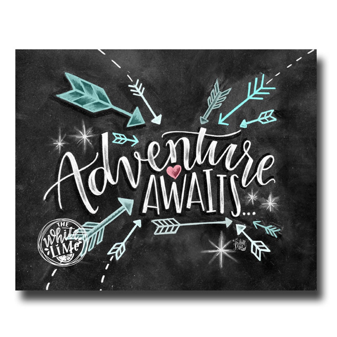 Adventure Awaits Sign Chalkboard Art Chalk Art Travel Sign - Etsy