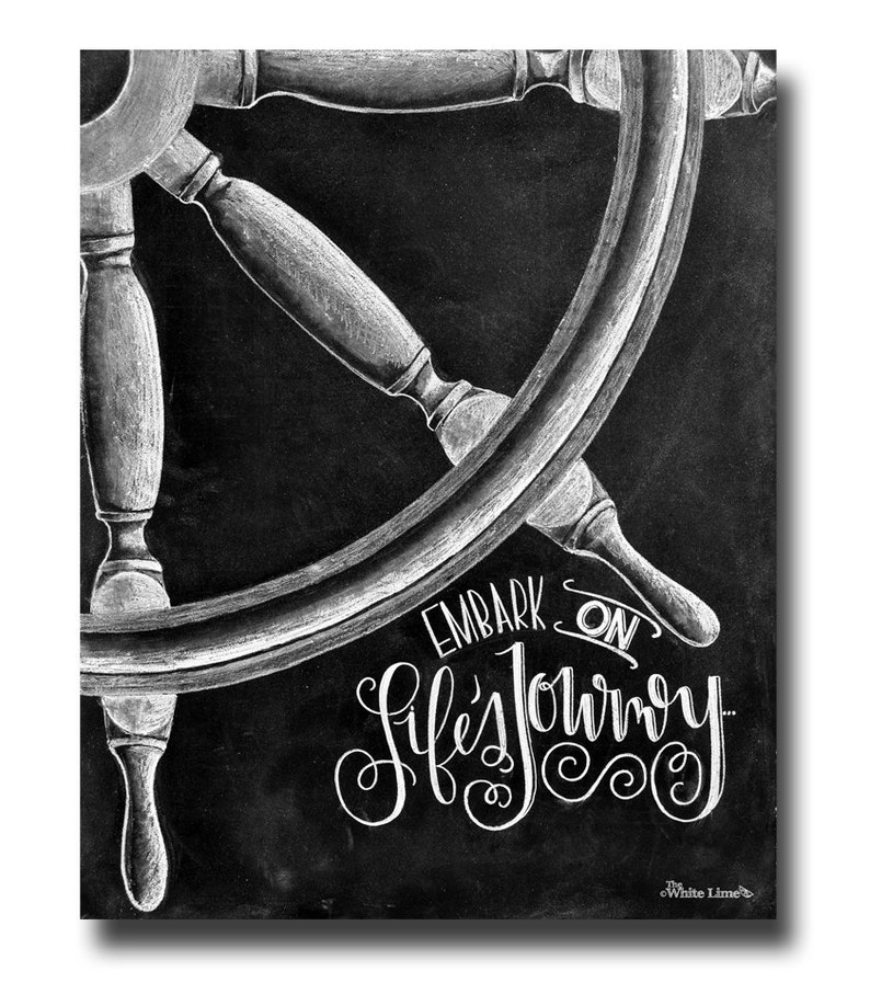 Nautical Art, Nautical Decor, Chalkboard Art, Chalk Art, Beach House ...