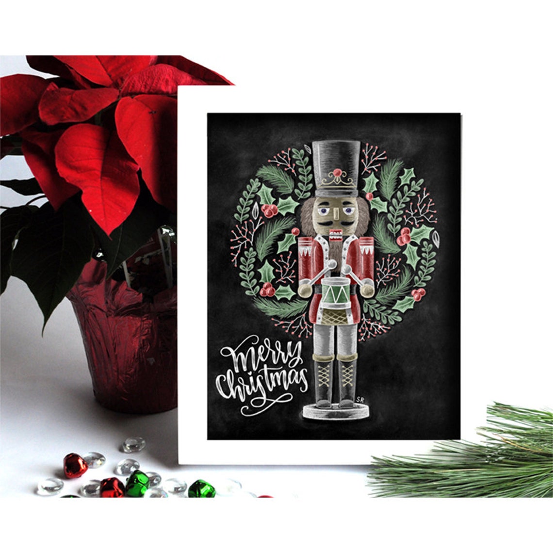 Nutcracker Art Merry Christmas Sign Nutcracker Gift | Etsy