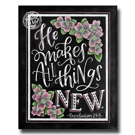 Chalkboard Art Bible Verse