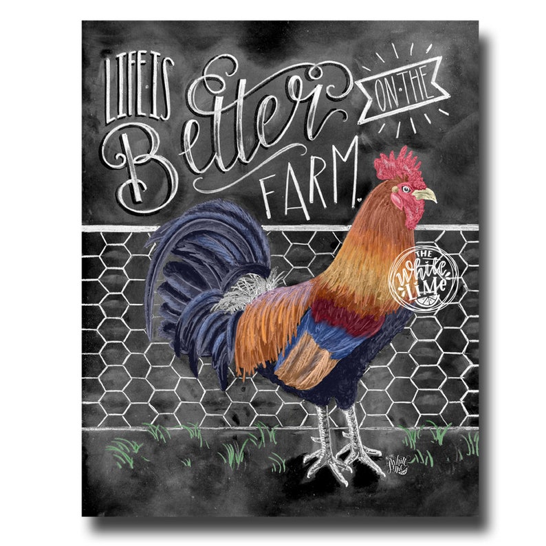 Rooster Kitchen Decor Farm Sign Rooster Decor so God Made A - Etsy