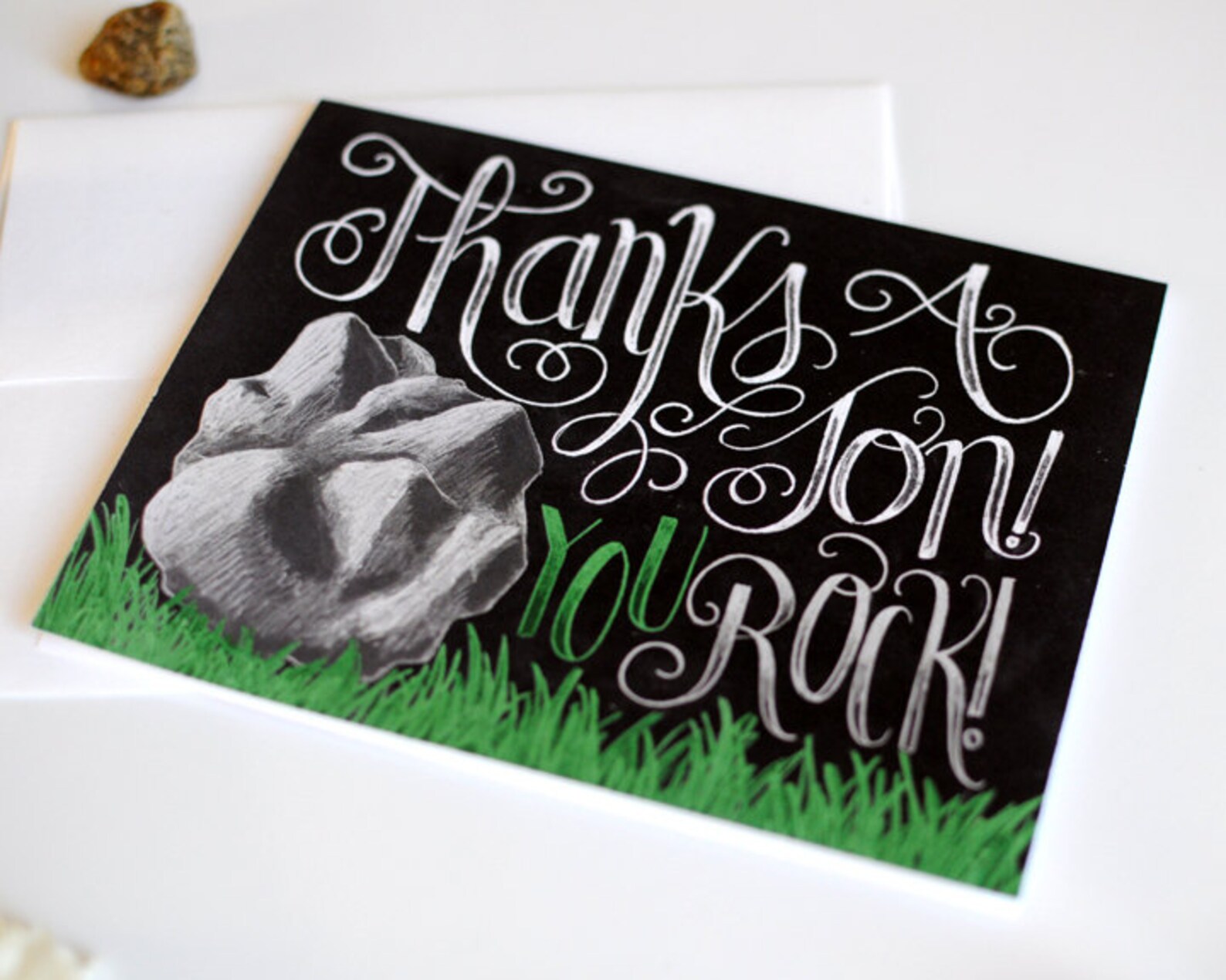 Funny Thank You Card You Rock Card Gratitude Card Appreciation Card ...
