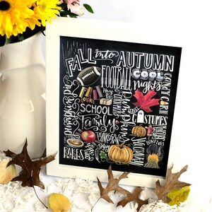 Fall Decor, Fall Word Art, Fall Art, Chalkboard Art, Chalk Art ...