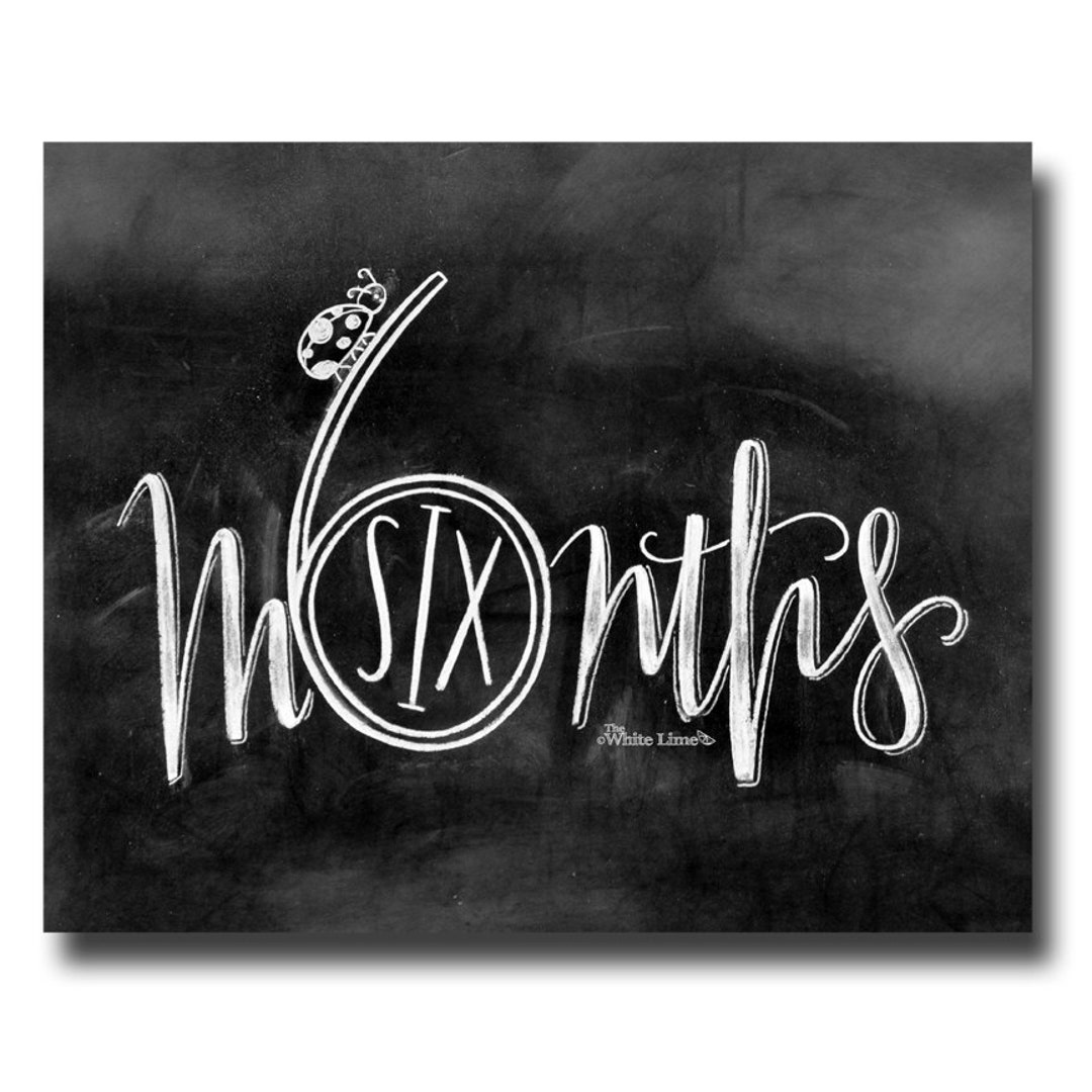 Baby Monthly Chalkboard, New Mom Gift, Baby Monthly, Baby Milestone ...