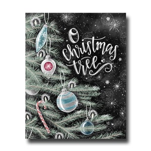 O Christmas Tree, Christmas Art, Ornaments, Chalkboard Art, Chalk Art ...