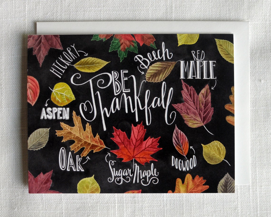 Fall Card Set, Thanksgiving Card, Harvest Card, Pumpkin, Fall Leaves ...