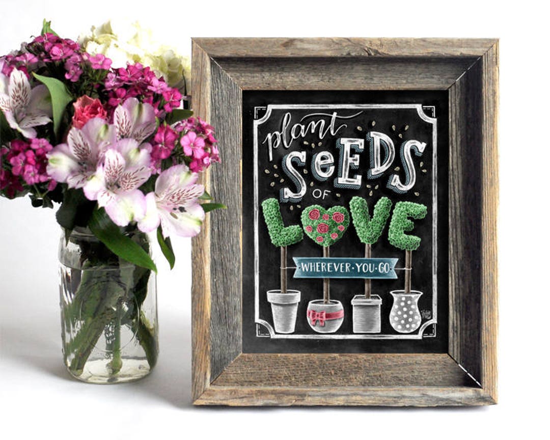 Plant Seeds of Love, Wedding Seed Favors, Let Love Grow, Wedding Sign ...