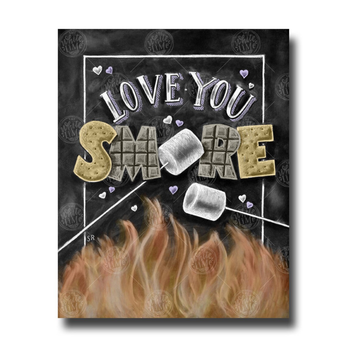 Love You Smore Smores Bar Sign Chalkboard Art Smores Print | Etsy