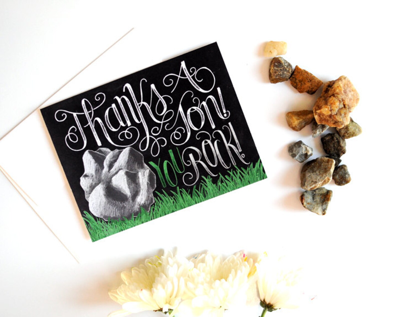 Funny Thank You Card You Rock Card Gratitude Card Appreciation Card ...