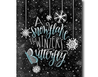 Winter Chalkboard Art - Etsy