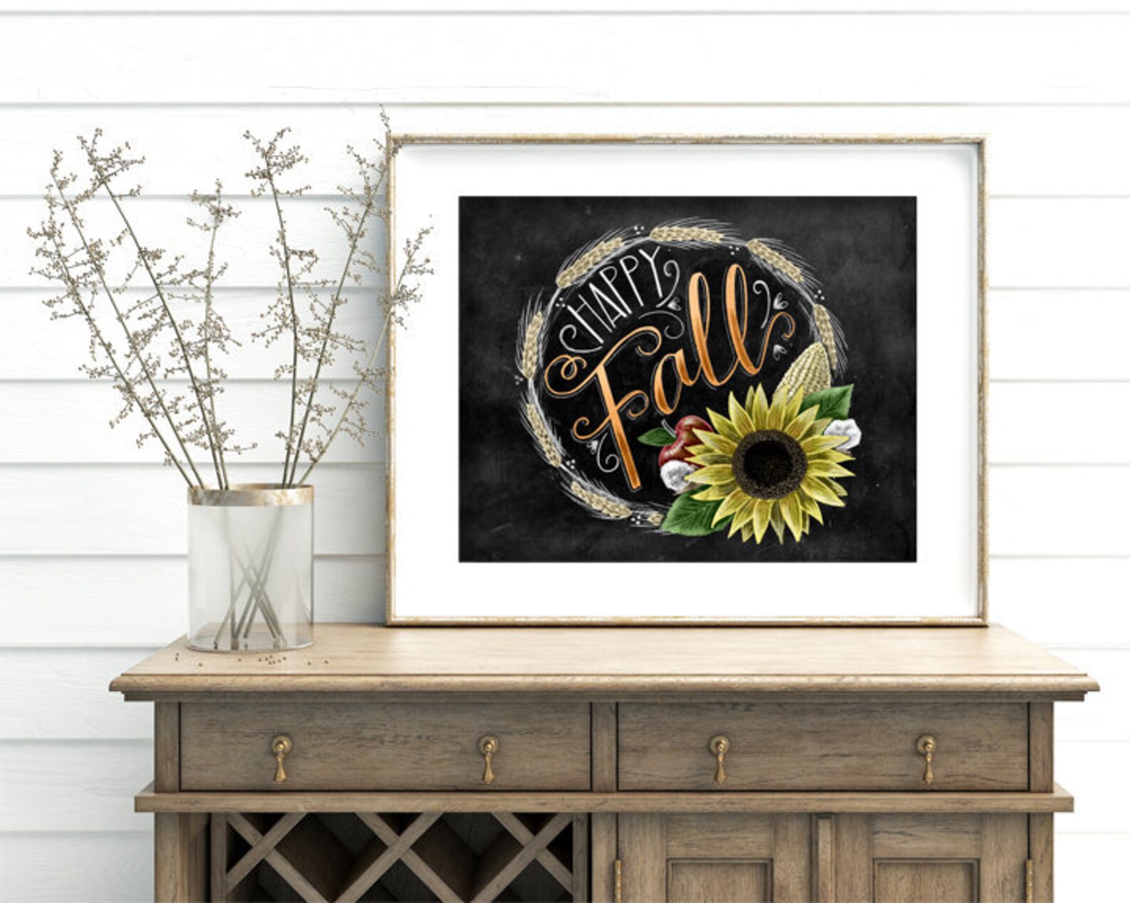 Fall Sign Happy Fall Yall Fall Wreath Chalkboard Art Chalk | Etsy