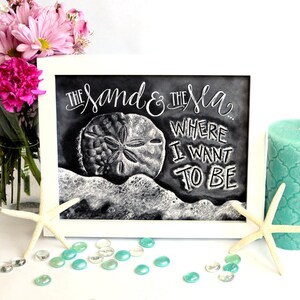 Beach Decor, Beach Art, Chalkboard Art, Chalk Art, Beach House, Beach ...
