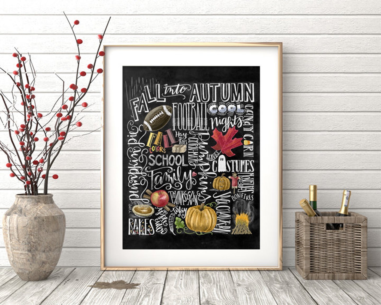Fall Decor Fall Word Art Fall Art Chalkboard Art Chalk - Etsy